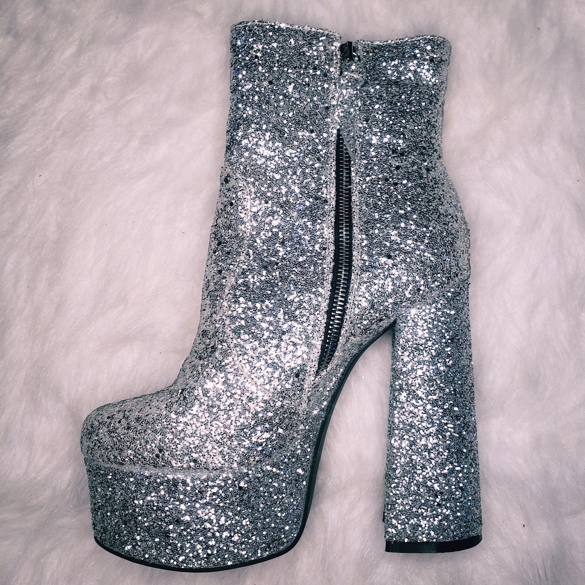 Stardust Sparkly Platform Boots – Nectarine Dreams LLC